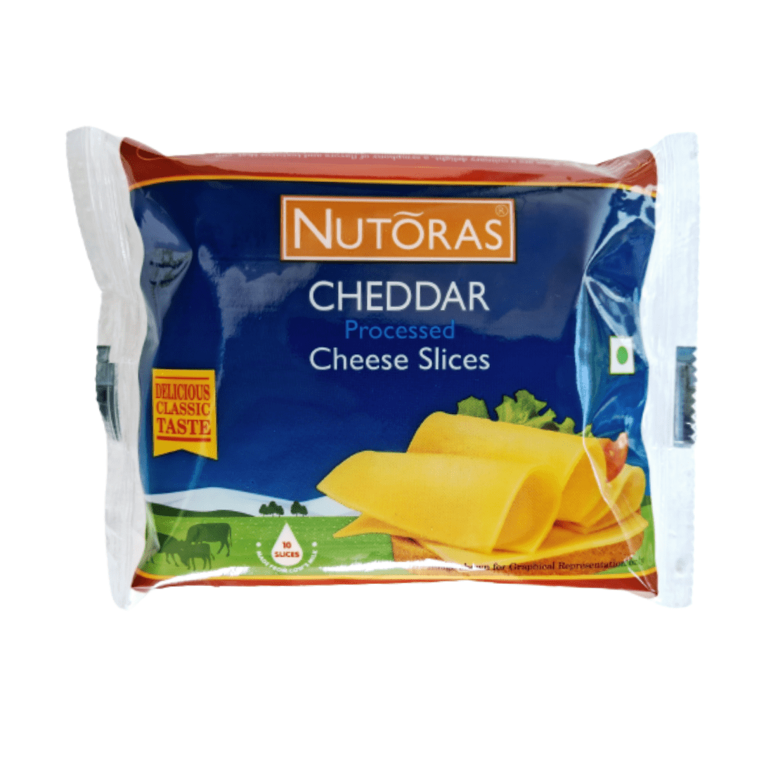 Delicious and Convenient: Nutoras Cheddar Processed Cheese Slices for ...