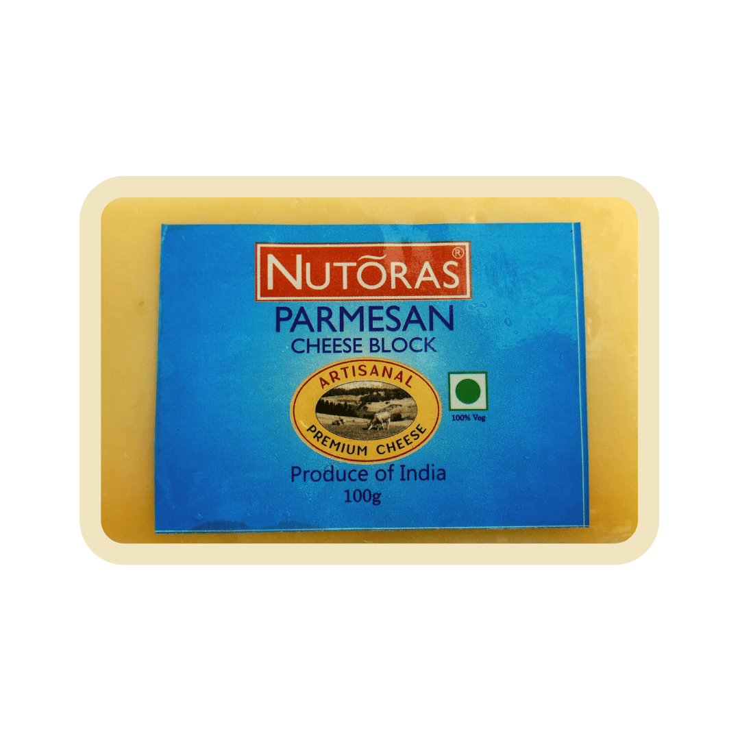 "Nutoras Parmesan Cheese Block - Premium Quality Aged Cheese for Bold ...